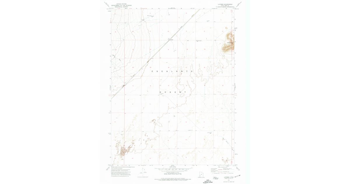 1971 Map of Latimer, Iron County, UT — High-Res | Pastmaps