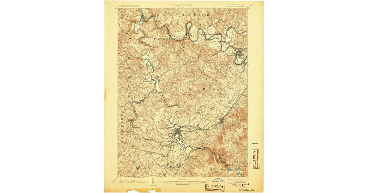 1903 Map of Latrobe, PA — High-Res | Pastmaps