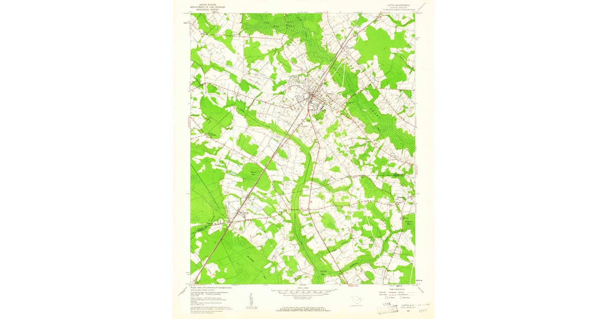 1960s Maps of Dillon County, SC | Pastmaps