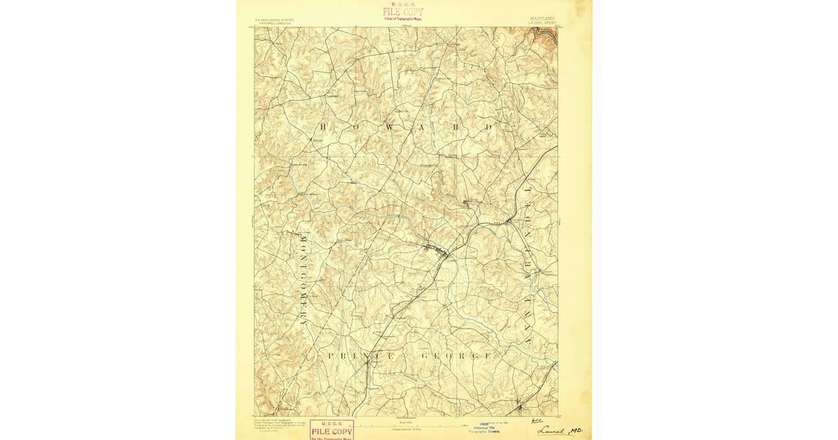1894 Map of Laurel, MD — High-Res | Pastmaps