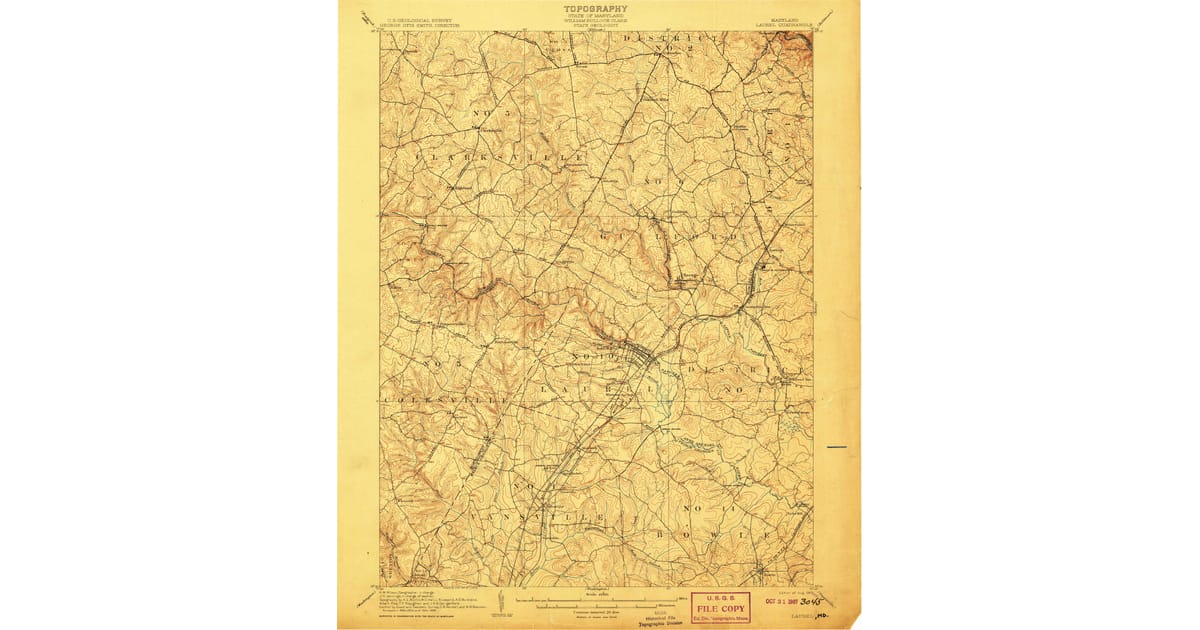 1900s (20th Century) Maps of Asbury Woods, Howard County | Pastmaps