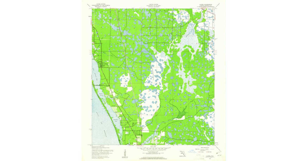 Old Maps of Laurel, FL for Academic Research | Pastmaps