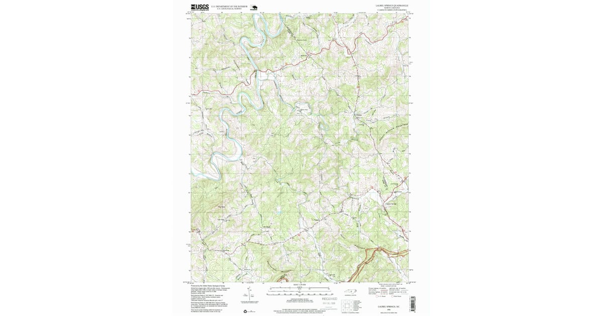 1990s Maps of Ashe County, NC | Pastmaps