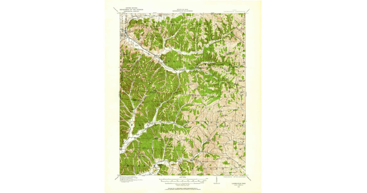 Old Maps of Ratcliffburg, OH for Hiking & Exploration | Pastmaps