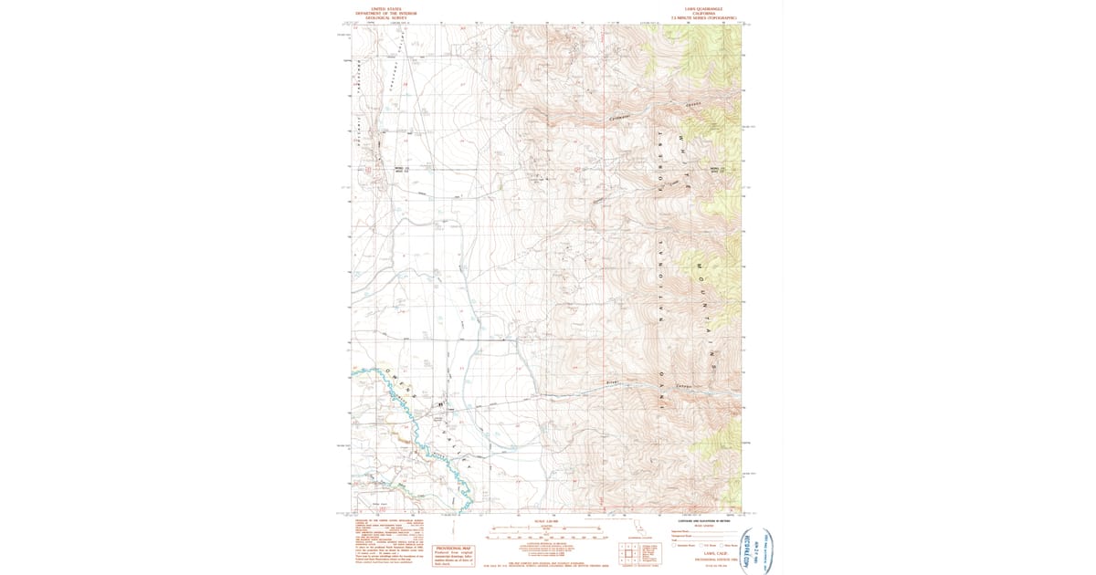 1984 Map of Laws, Inyo County, CA — High-Res | Pastmaps