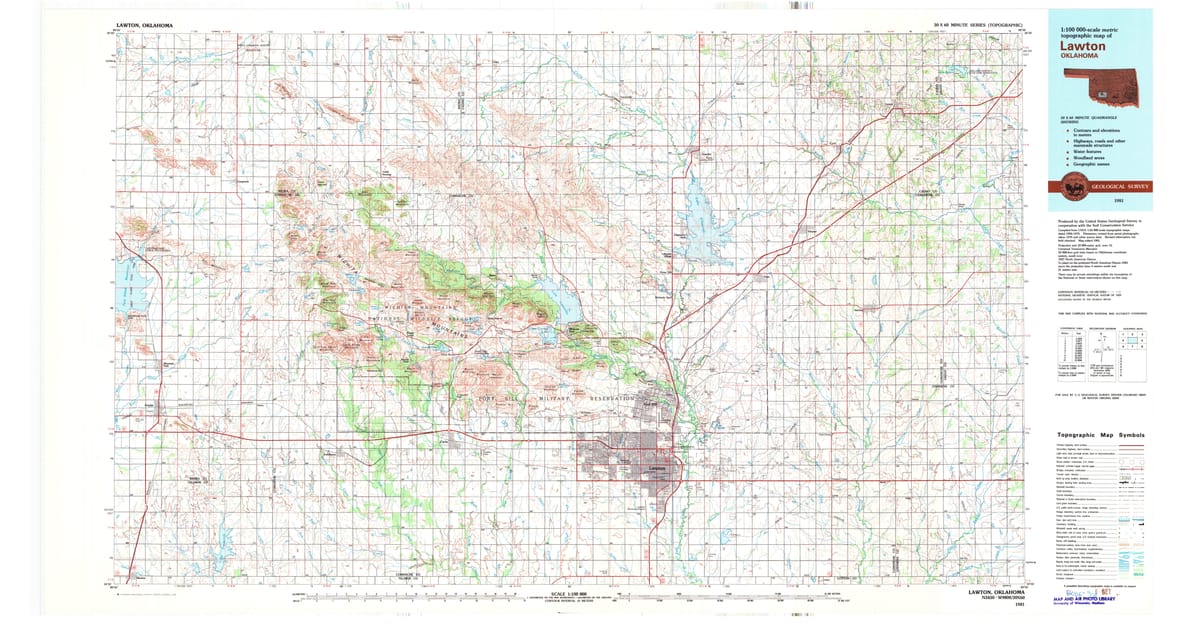 1980s Maps of Apache, OK | Pastmaps