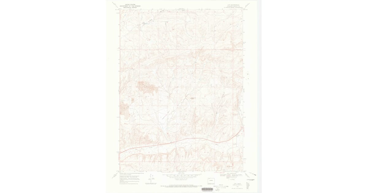 1969 Map of Lay, Moffat County, CO — High-Res | Pastmaps