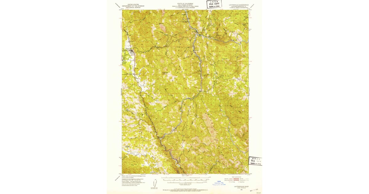 Old Maps of Laytonville, CA | Pastmaps