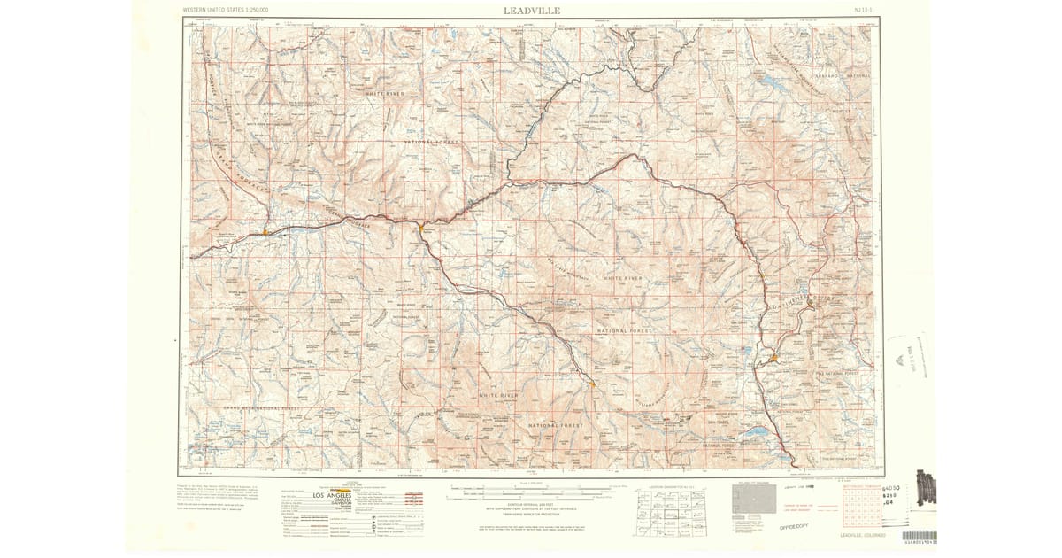 1960s Maps of Garfield County, CO | Pastmaps