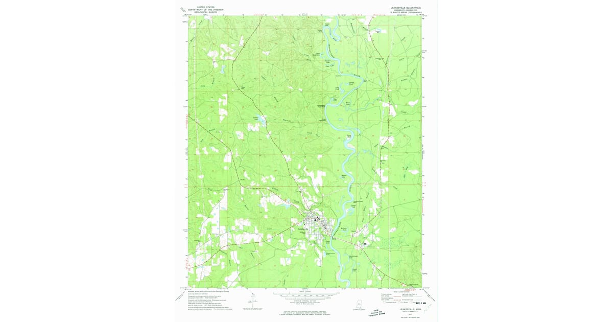 1970s Maps of Greene County, MS | Pastmaps