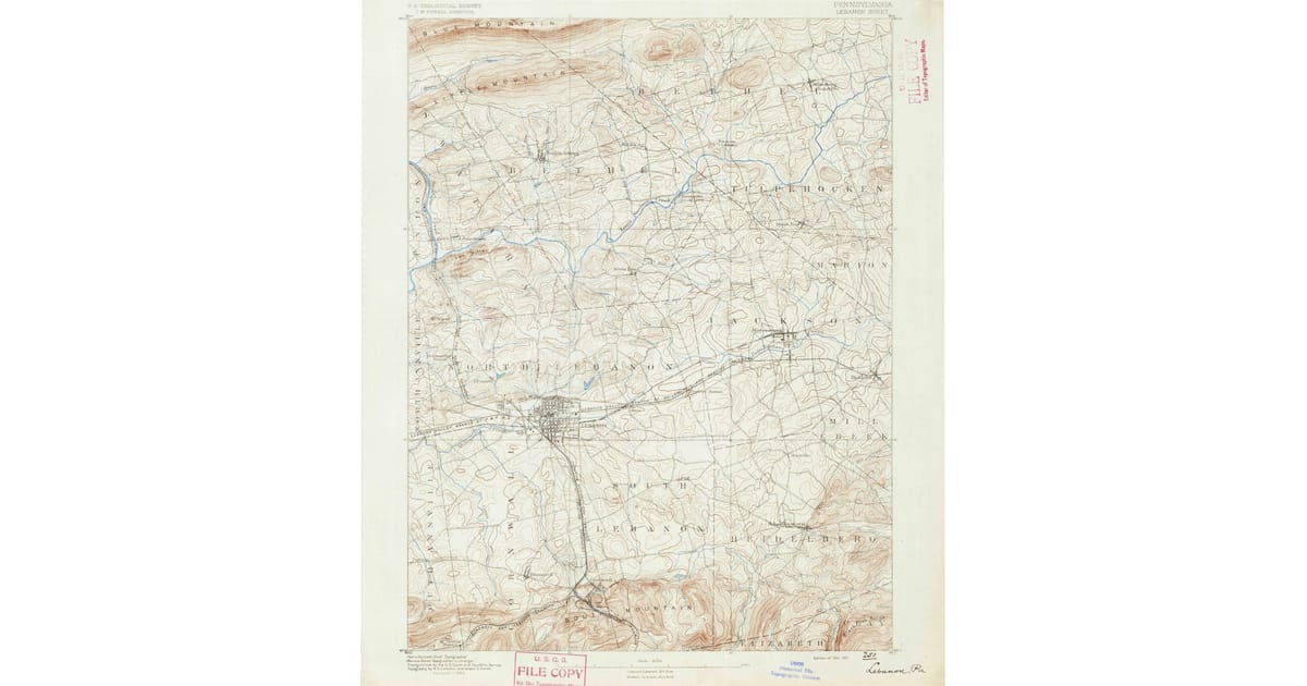 Old Maps of Elizabeth Township, PA for Hiking & Exploration | Pastmaps