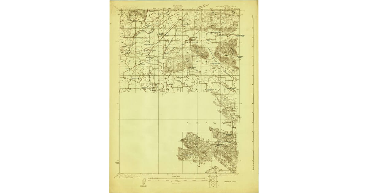 1922 Map of Lebanon, OR — High-Res | Pastmaps