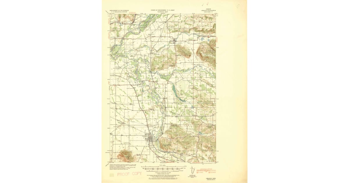 1940s Maps of Lebanon, OR | Pastmaps