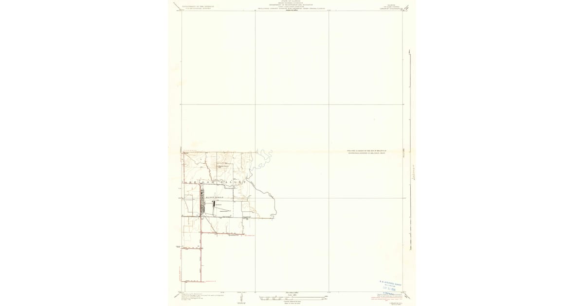 1935 Map of Lebanon, IL — High-Res | Pastmaps