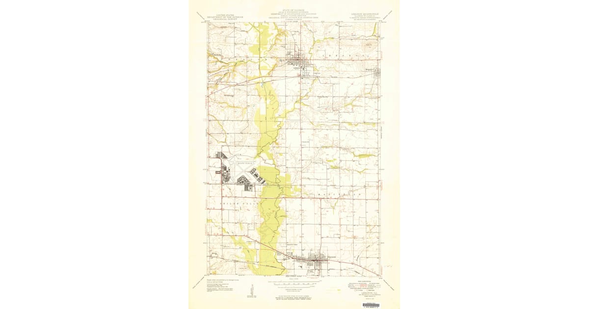 1949 Map of Lebanon, IL — High-Res | Pastmaps