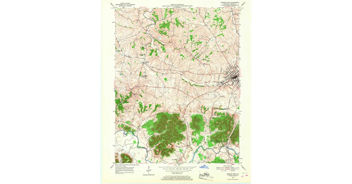 Old Maps of Frogtown, KY for Genealogy | Pastmaps
