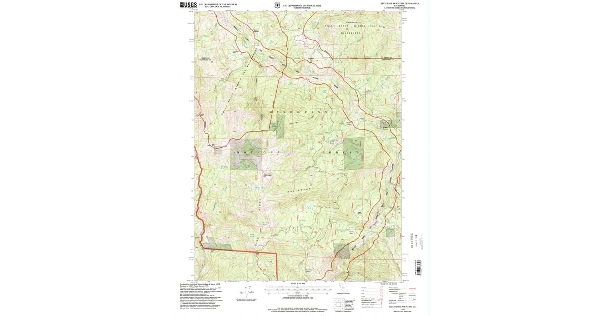 1990s Maps of Trinity County, CA | Pastmaps