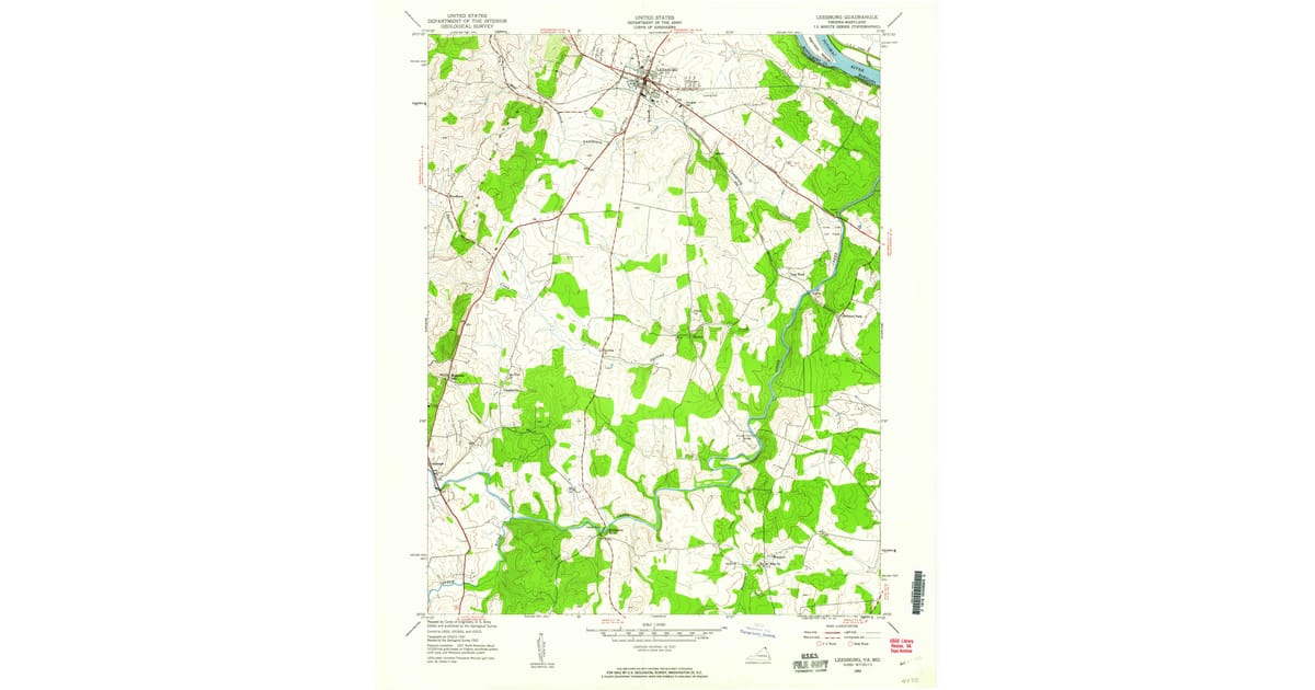 1950s Maps of Broadlands, VA | Pastmaps