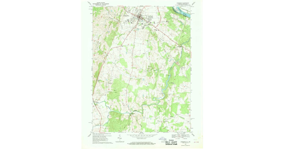 1968 Map of Leesburg, VA — High-Res | Pastmaps