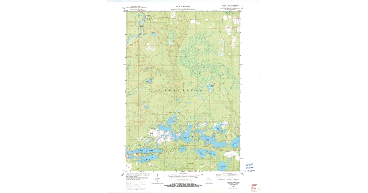 1980s Maps of Five Islands, Menominee | Pastmaps