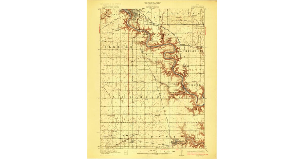 1920s Maps of Iowa | Pastmaps