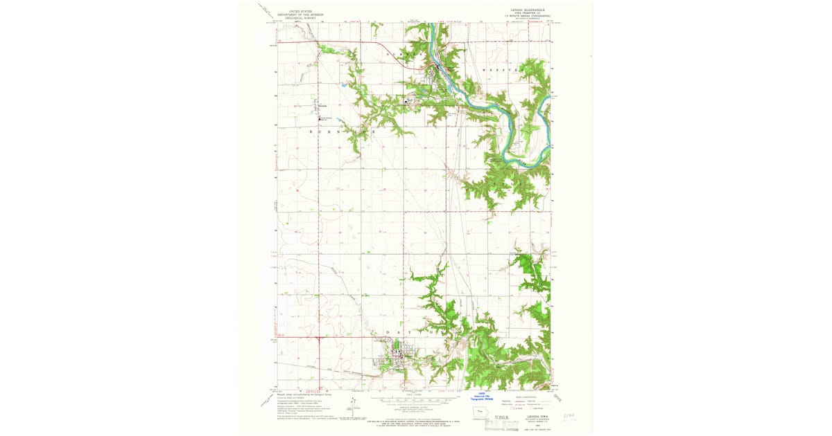1965 Map of Lehigh, IA — High-Res | Pastmaps