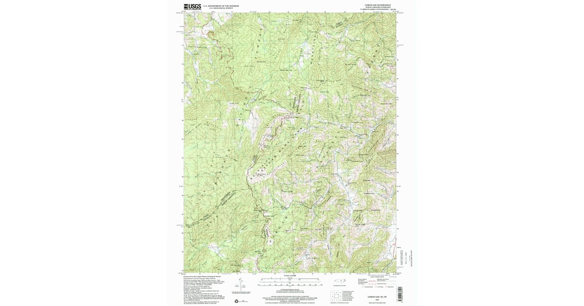 1990s Maps of Madison County, NC | Pastmaps