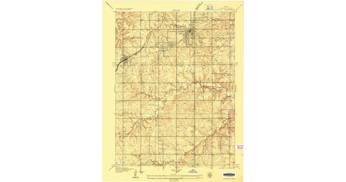 1935 Map of Lenexa, KS — High-Res | Pastmaps