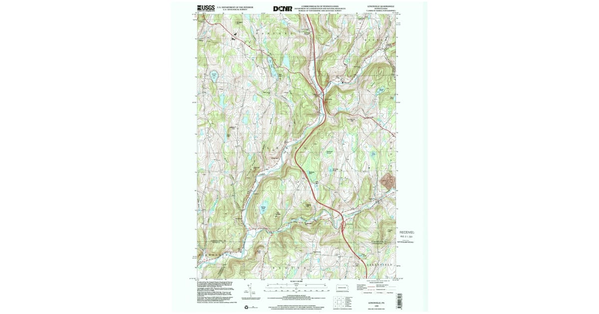 1999 Map of Lenoxville, Susquehanna County, PA — High-Res | Pastmaps