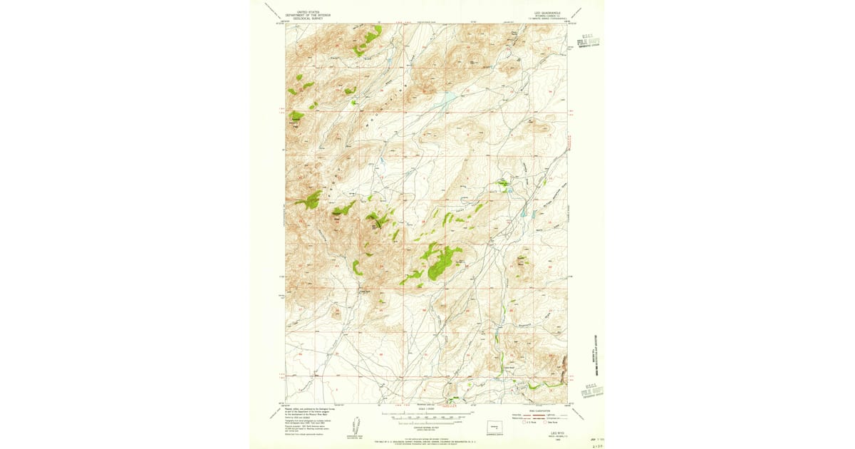 Old Maps of Irene Ranch, WY | Pastmaps