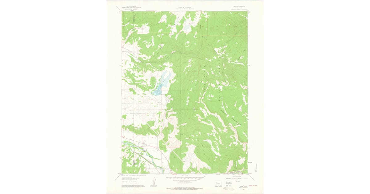 1961 Map of Leon, Eagle County, CO — High-Res | Pastmaps