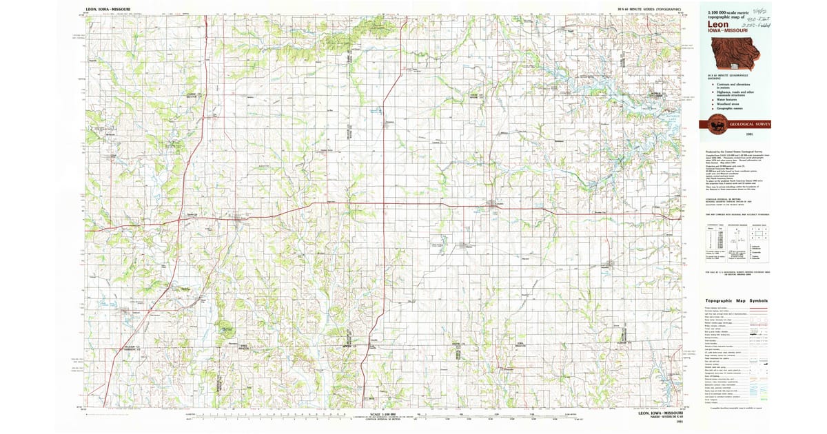 1980s Maps of Last Chance, IA | Pastmaps