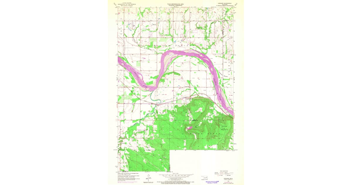 1950s Maps of The Reserve at Bradford Park, Tulsa County | Pastmaps