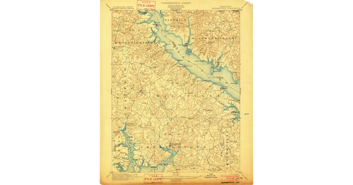 1900-1909 Maps of Morganza, MD | Pastmaps