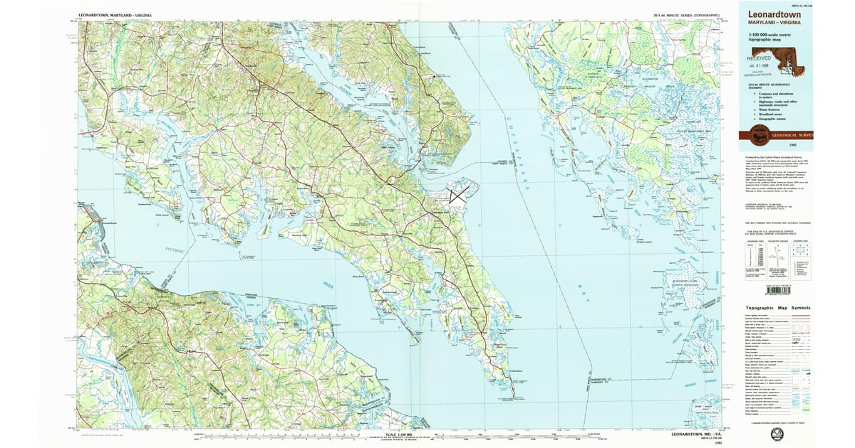 1980s Maps of Cobb Island, MD | Pastmaps