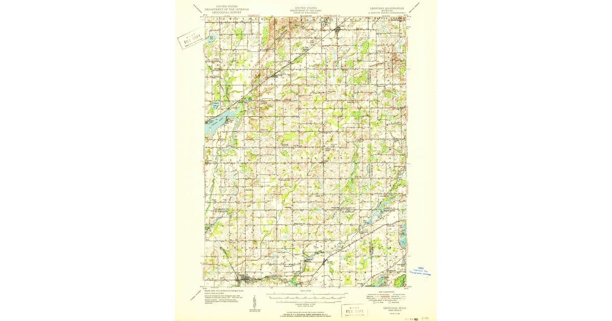 1950s Maps of Saint Joseph County, MI | Pastmaps