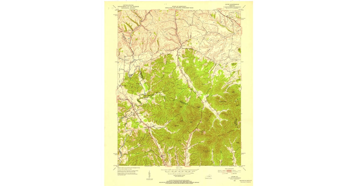 1950s Maps of Montgomery County, KY | Pastmaps