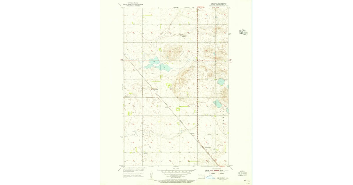 Old Maps of Leverich, ND | Pastmaps