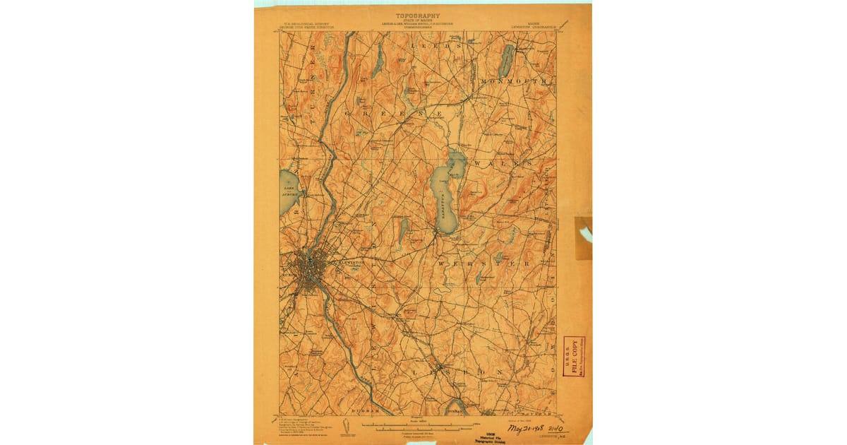 1900s (20th Century) Maps of Topsham, ME | Pastmaps