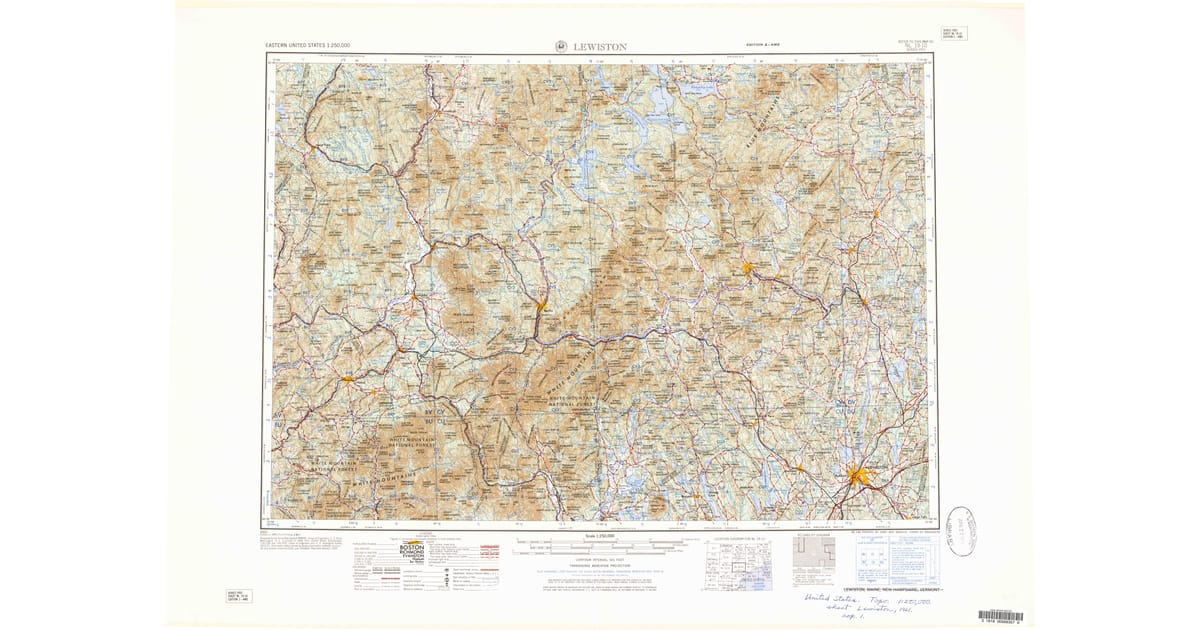 1960s Maps of Denmark, ME | Pastmaps