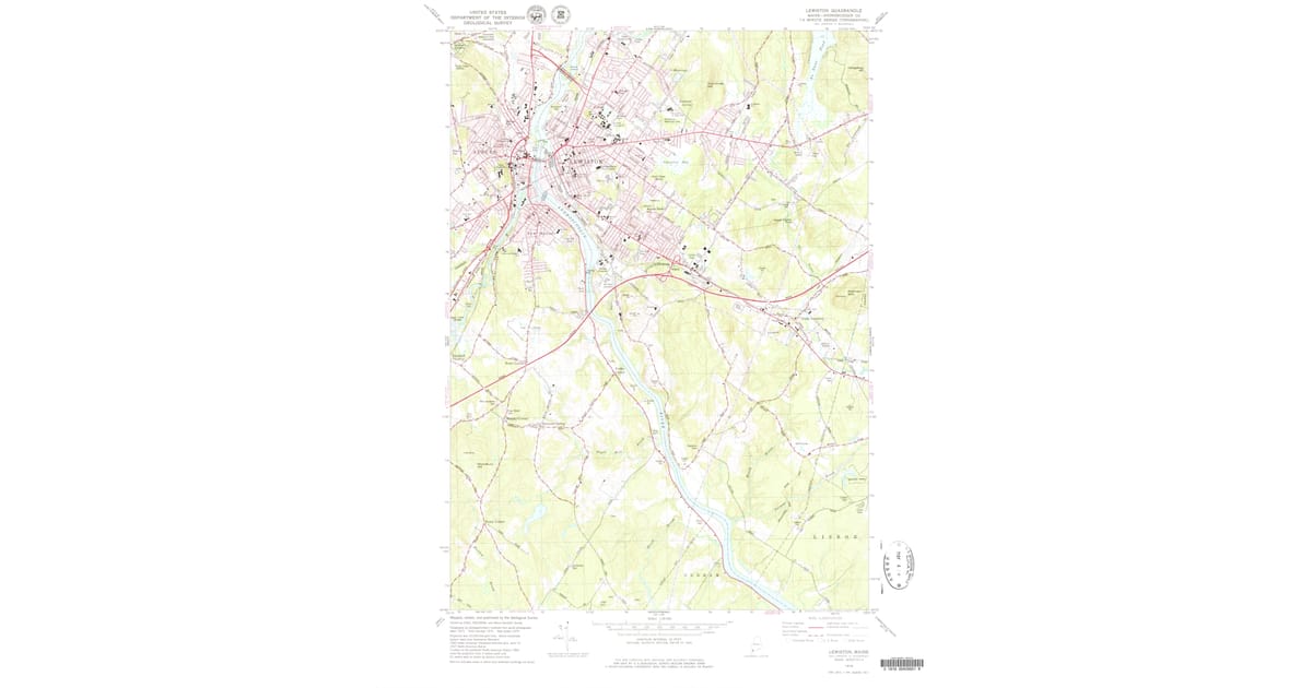 1979 Map of Lewiston, ME — High-Res | Pastmaps