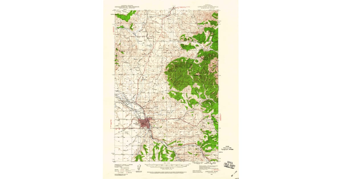 1900s (20th Century) Maps of Fergus County, MT | Pastmaps