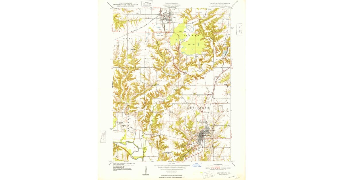 1948 Map of Lewistown, IL — High-Res | Pastmaps