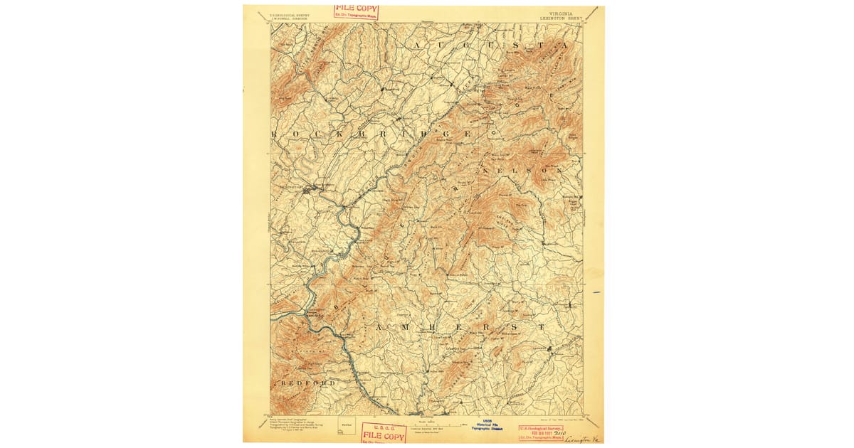 Old Maps of Lexington, VA | Pastmaps
