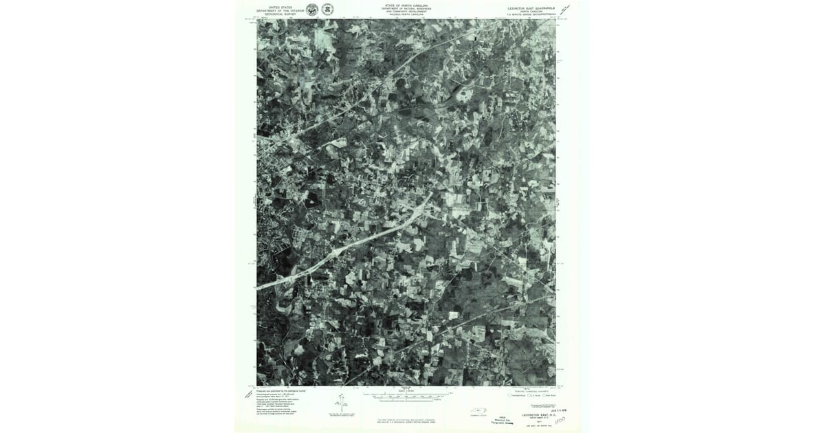 1970s Maps of Lexington, NC | Pastmaps