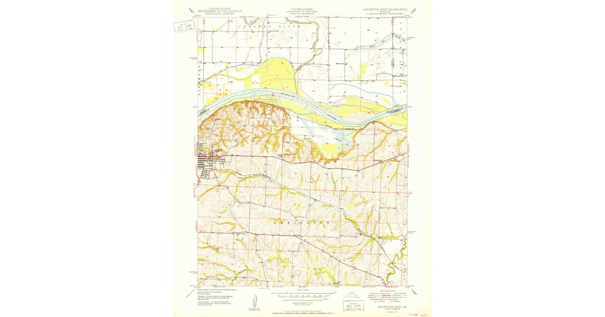 1950s Maps of Lexington, MO | Pastmaps