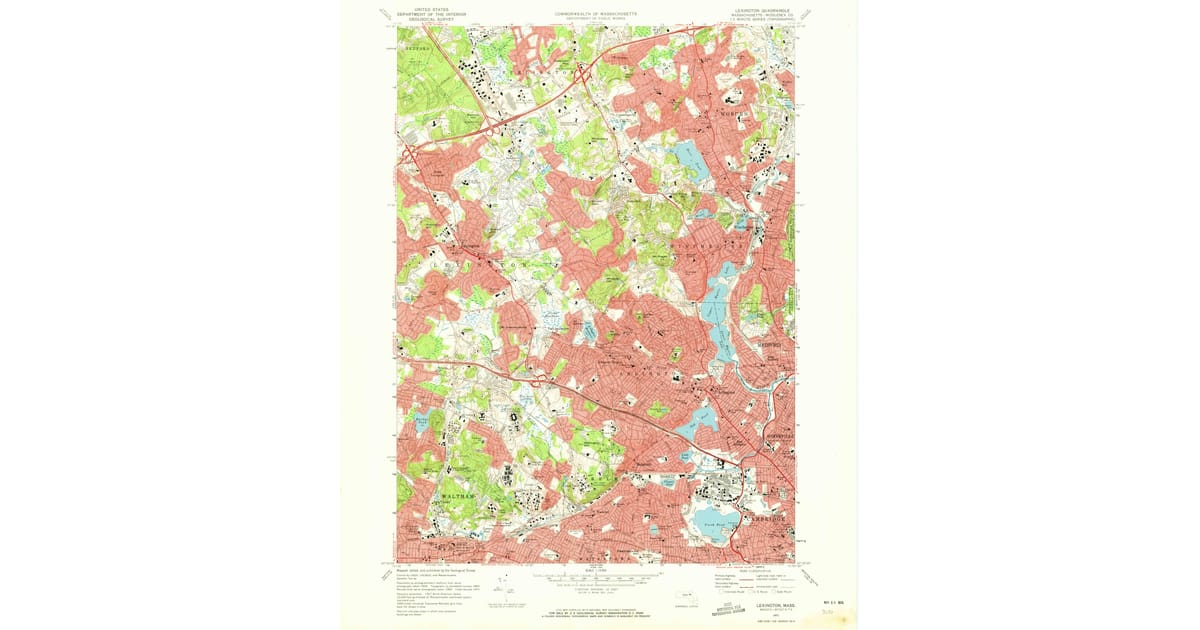 1970s Maps of Burlington, MA | Pastmaps