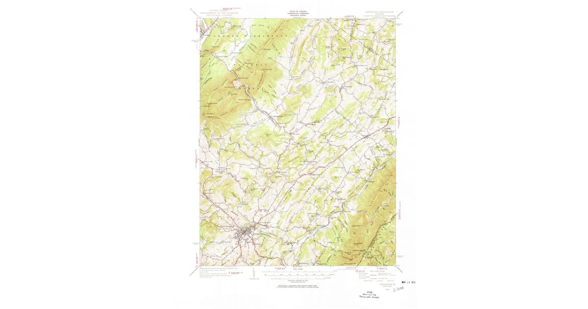 1950s Maps of Rockbridge County, VA | Pastmaps