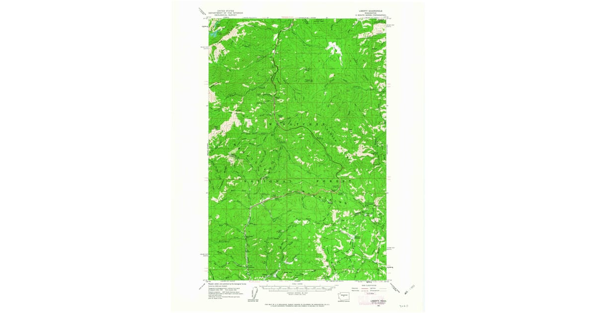 1960s Maps of Chelan County, WA | Pastmaps