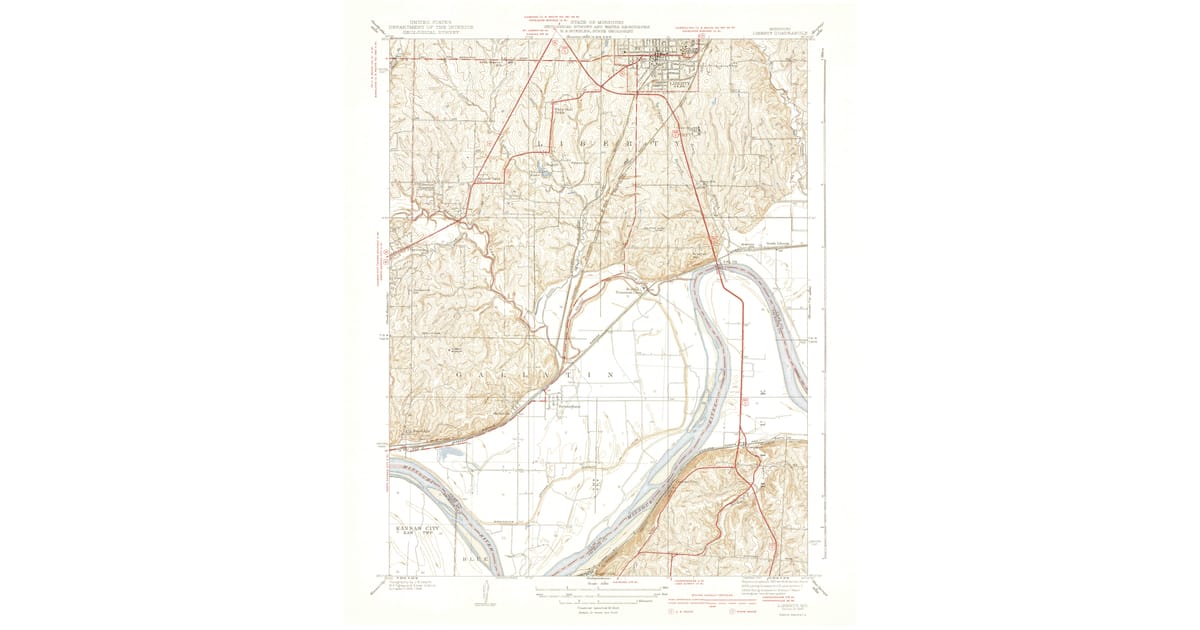 1940 Map of Liberty, MO — High-Res | Pastmaps
